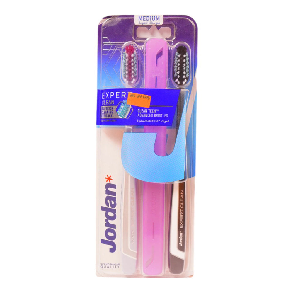 JORDAN TOOTH BRUSH CLEAN TECH MEDIUM BASIC – Al-Fatah