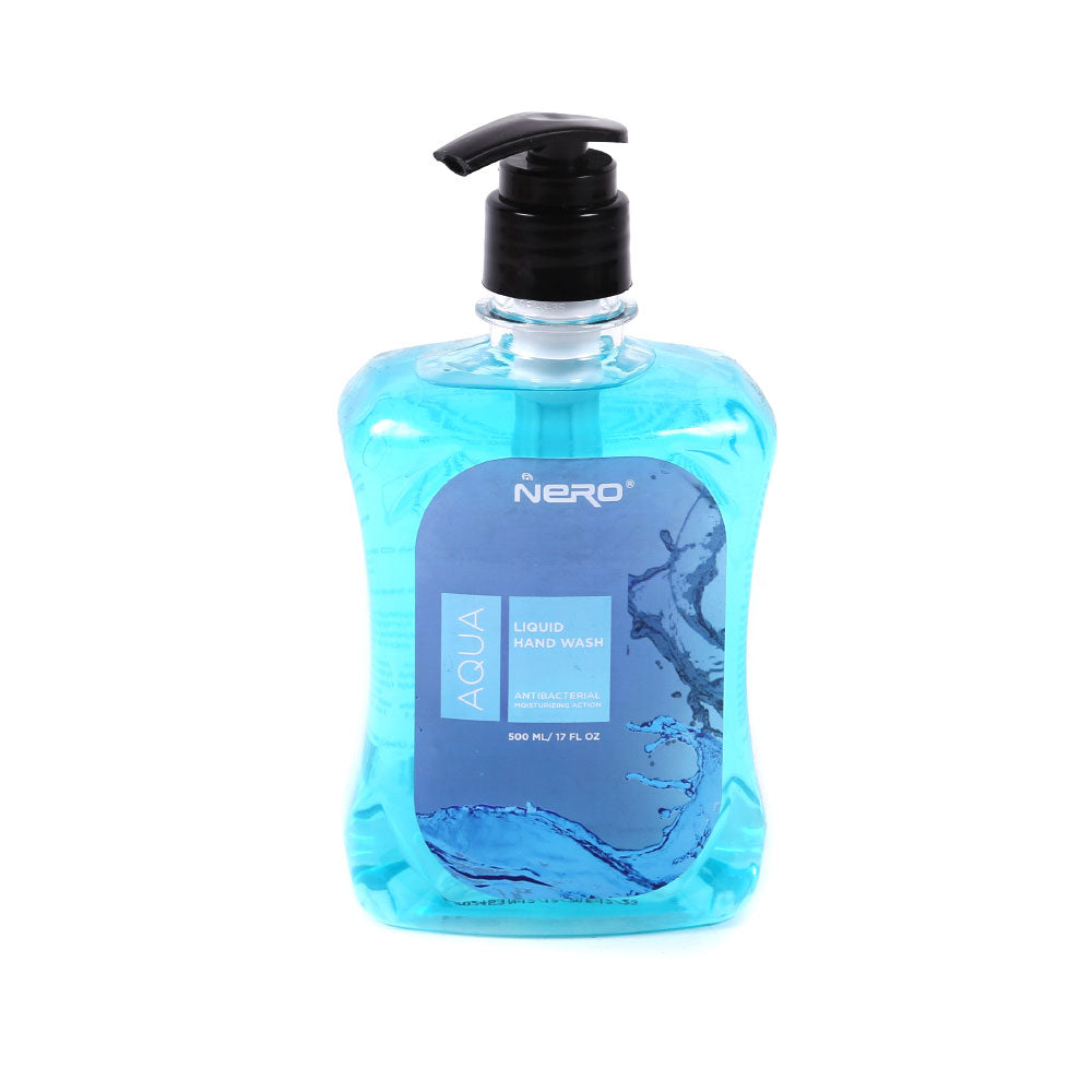 NERO LIQUID HAND WASH AQUA BLUE ANTIBACTERIAL 500 ML – Al-Fatah