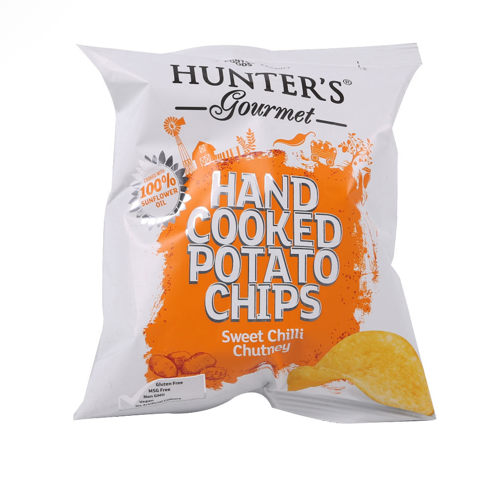 HUNTERS HAND COOKED POTATO CHIPS SWEET CHILLI CHUTNEY 40 GM – Al-Fatah
