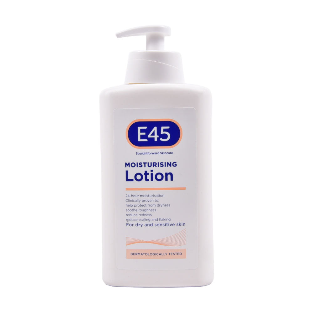 E45 MOISTURISING LOTION PUMP 500ML – Al-Fatah