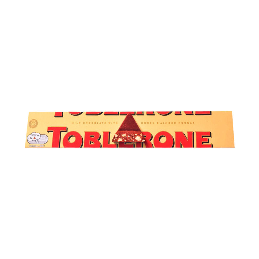 TOBLERONE MILK CHOCOLATE WITH HONEY ALMOND 100 GM – Al-Fatah
