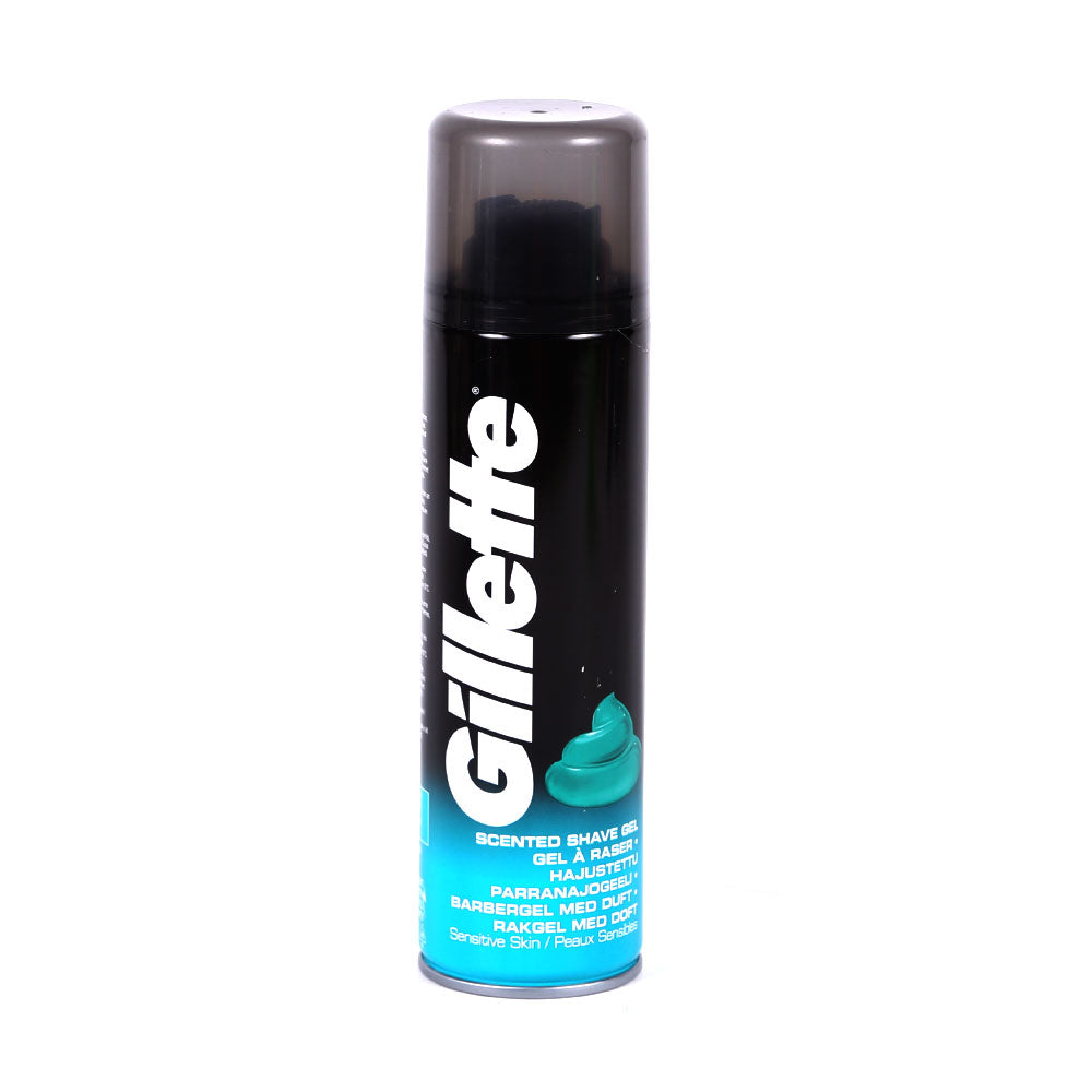 GILLETTE SHAVING GEL SCENTED SENSITIVE SKIN 200 ML – Al-Fatah