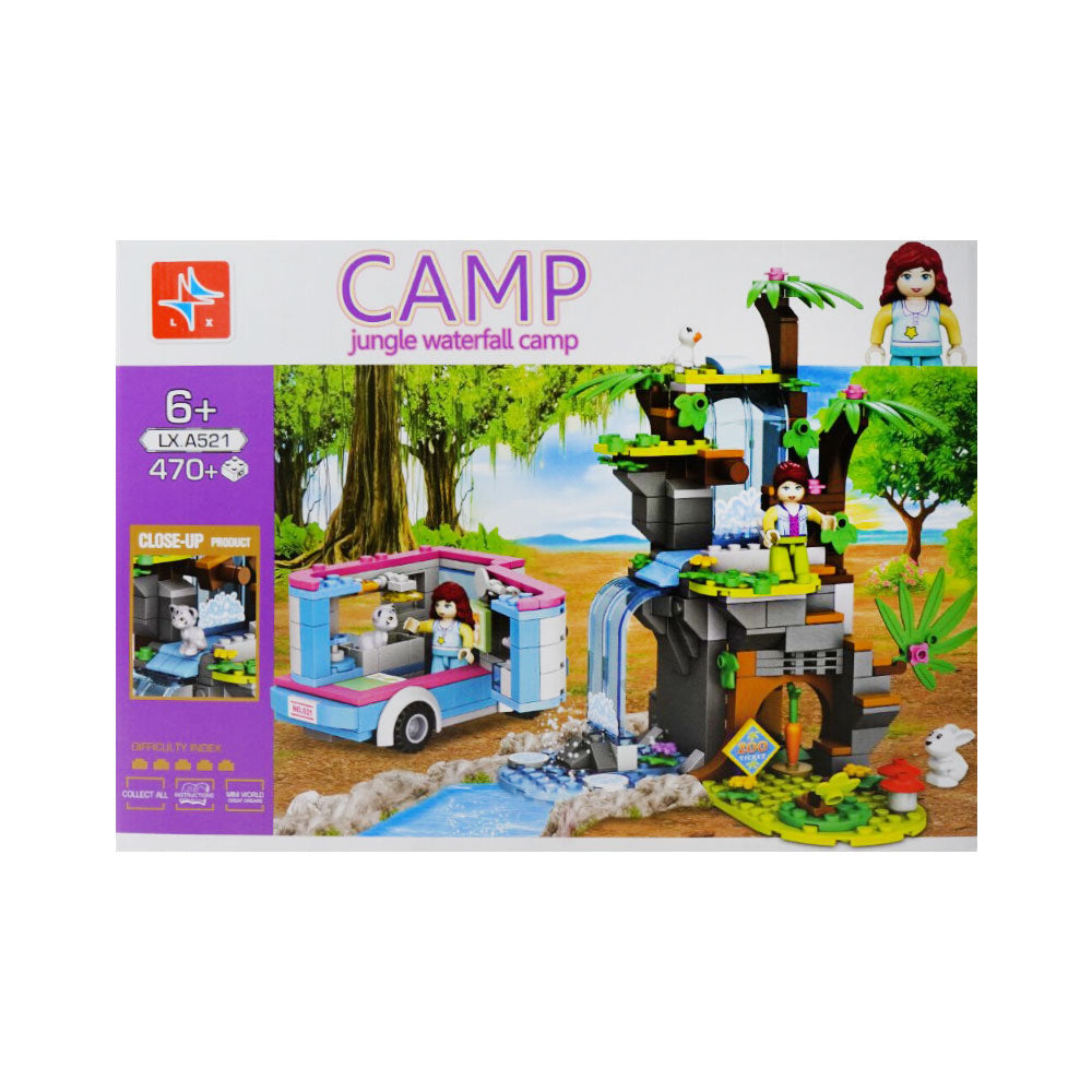 LX-A521 JUNGLE WATERFAL CAMP BLOCKS 470PCS – Al-Fatah