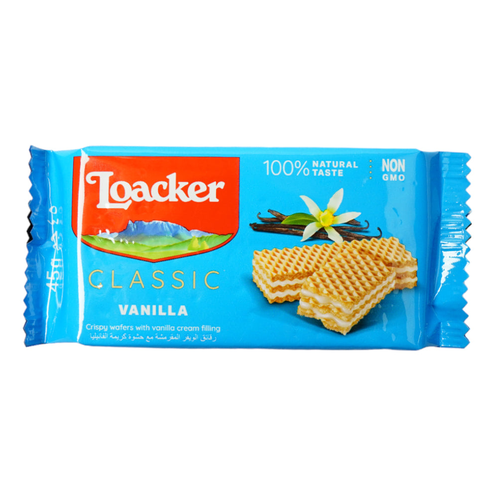LOACKER VANILLA WAFER 45 GM – Al-Fatah