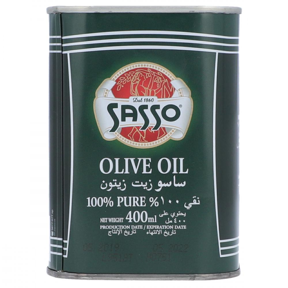 SASSO OLIVE OIL TIN 400 ML – Al-Fatah