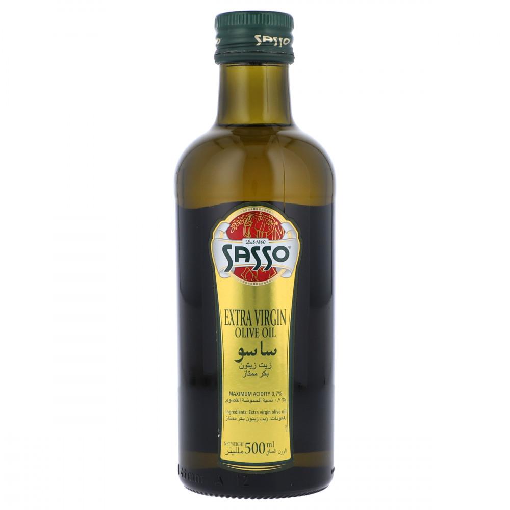 SASSO OLIVE OIL EXTRA VIRGIN BOTTLE 500 ML – Al-Fatah