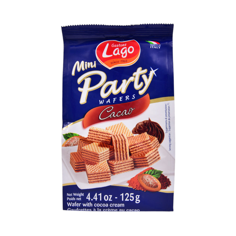 GASTONE LAGO WAFER MINI PARTY COCOA 125 GM – Al-Fatah