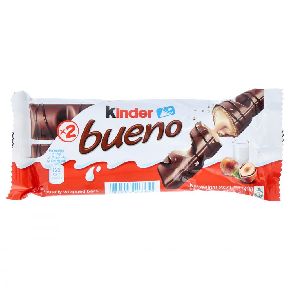 KINDER CHOCOLATE BUENO MILK 43 GM – Al-Fatah