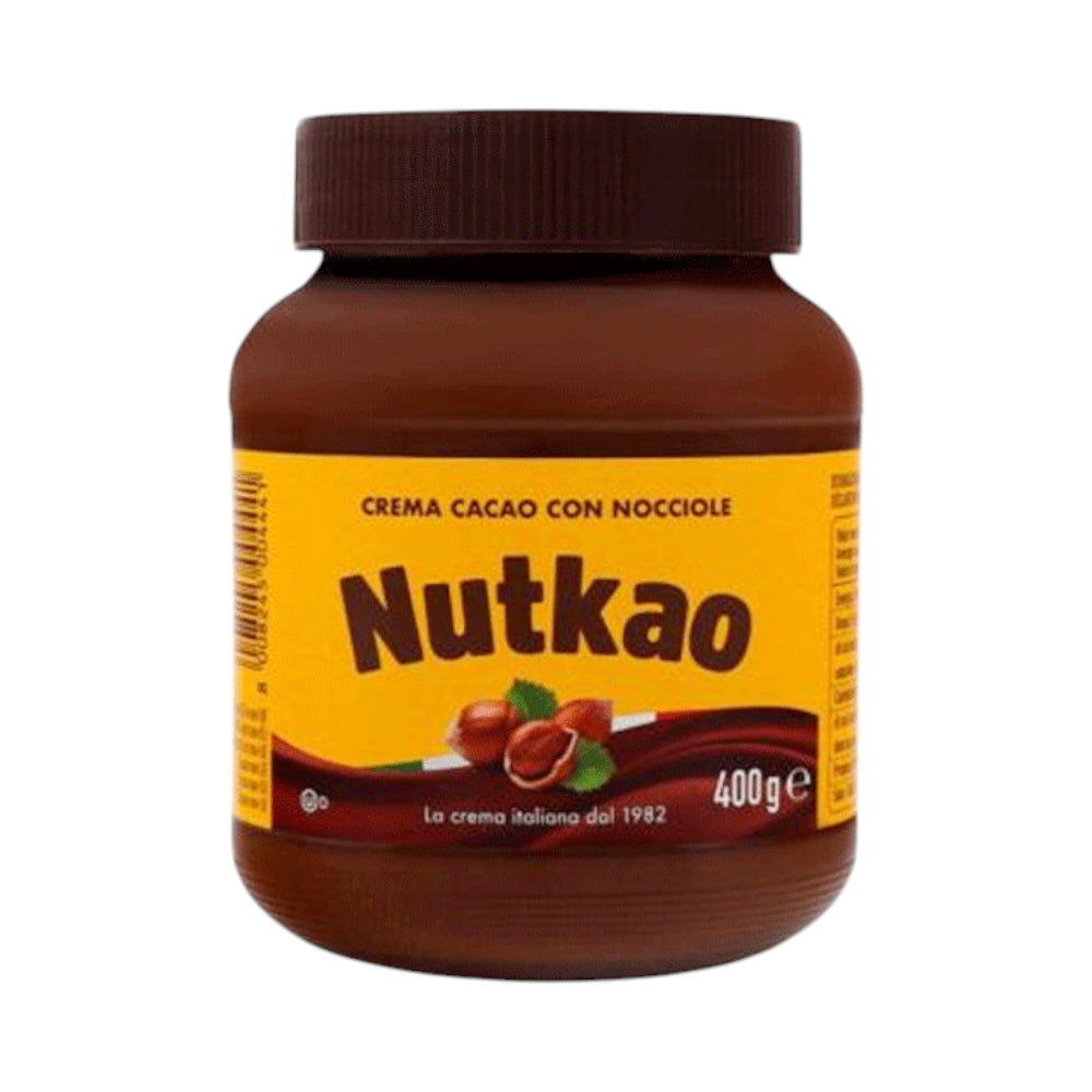 NUTKAO CHOCOLATE SPREAD HAZELNUT WITH COCOA 400 GM – Al-Fatah