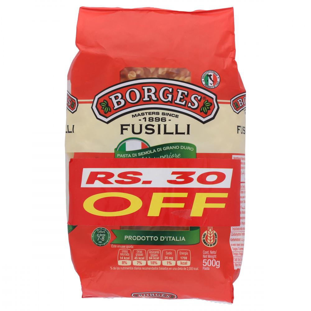 BORGES PASTA FUSILLI 500GM – Al-Fatah