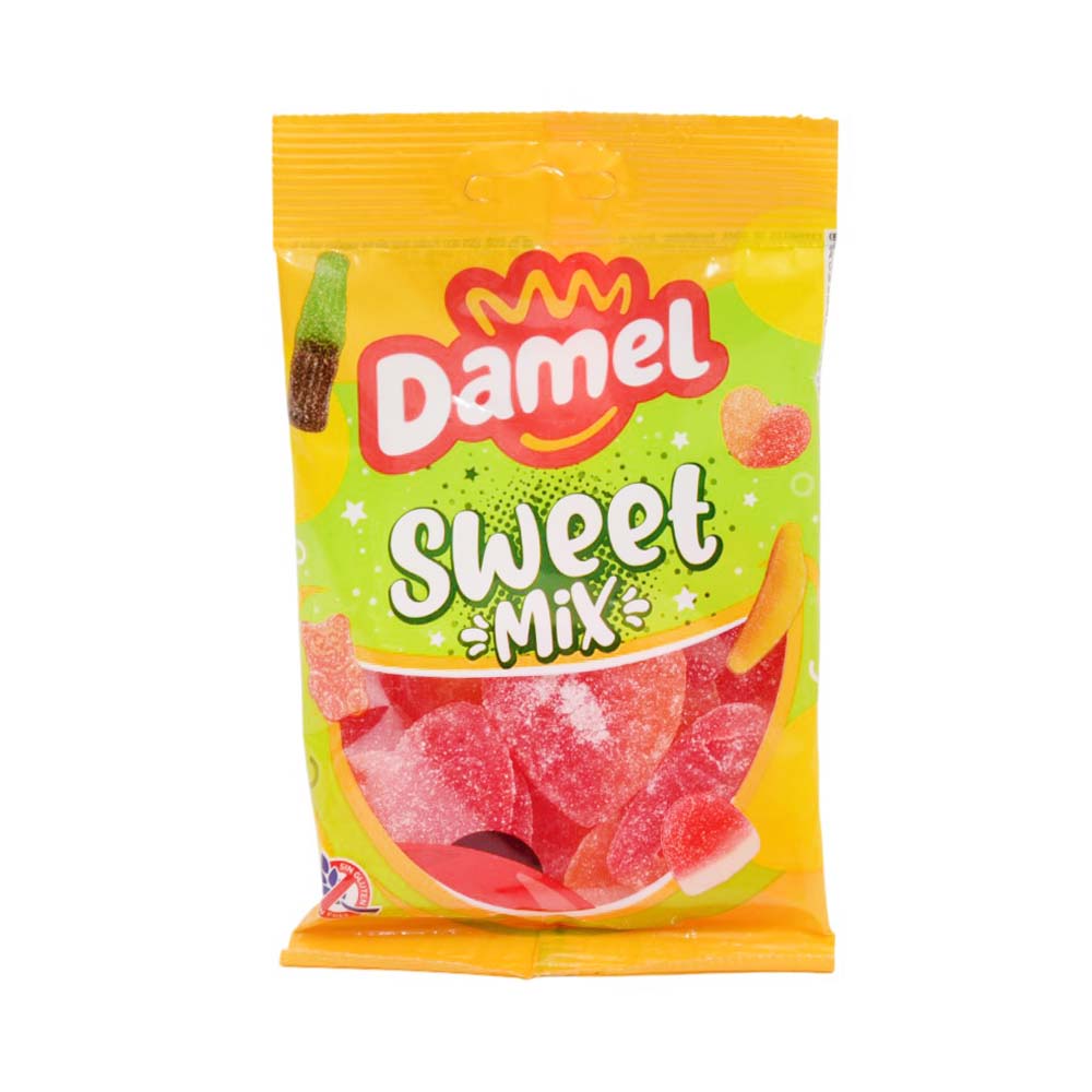 DAMEL JELLY SWEET MIX HEART SHAPE POUCH 80 GM – Al-Fatah
