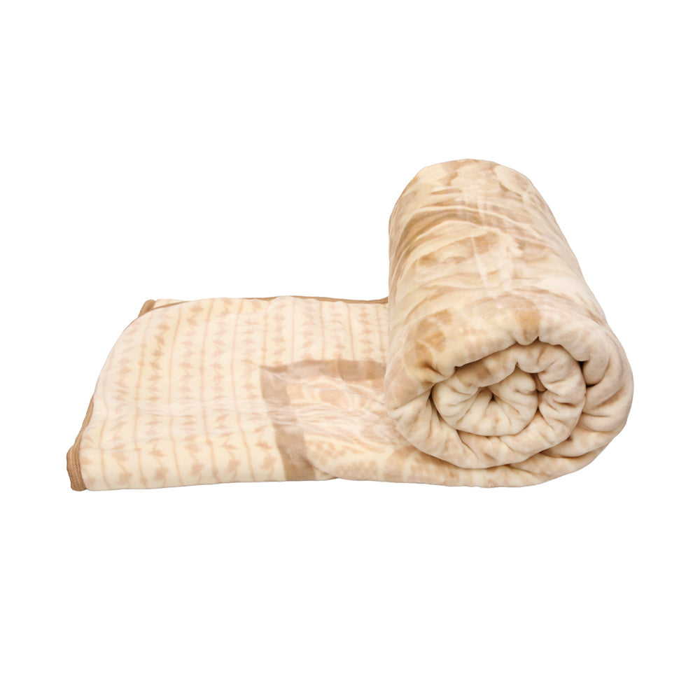 Mora Blanket Gold H88 Beige 2 Ply 220X240 - Mora Blankets – Al-Fatah