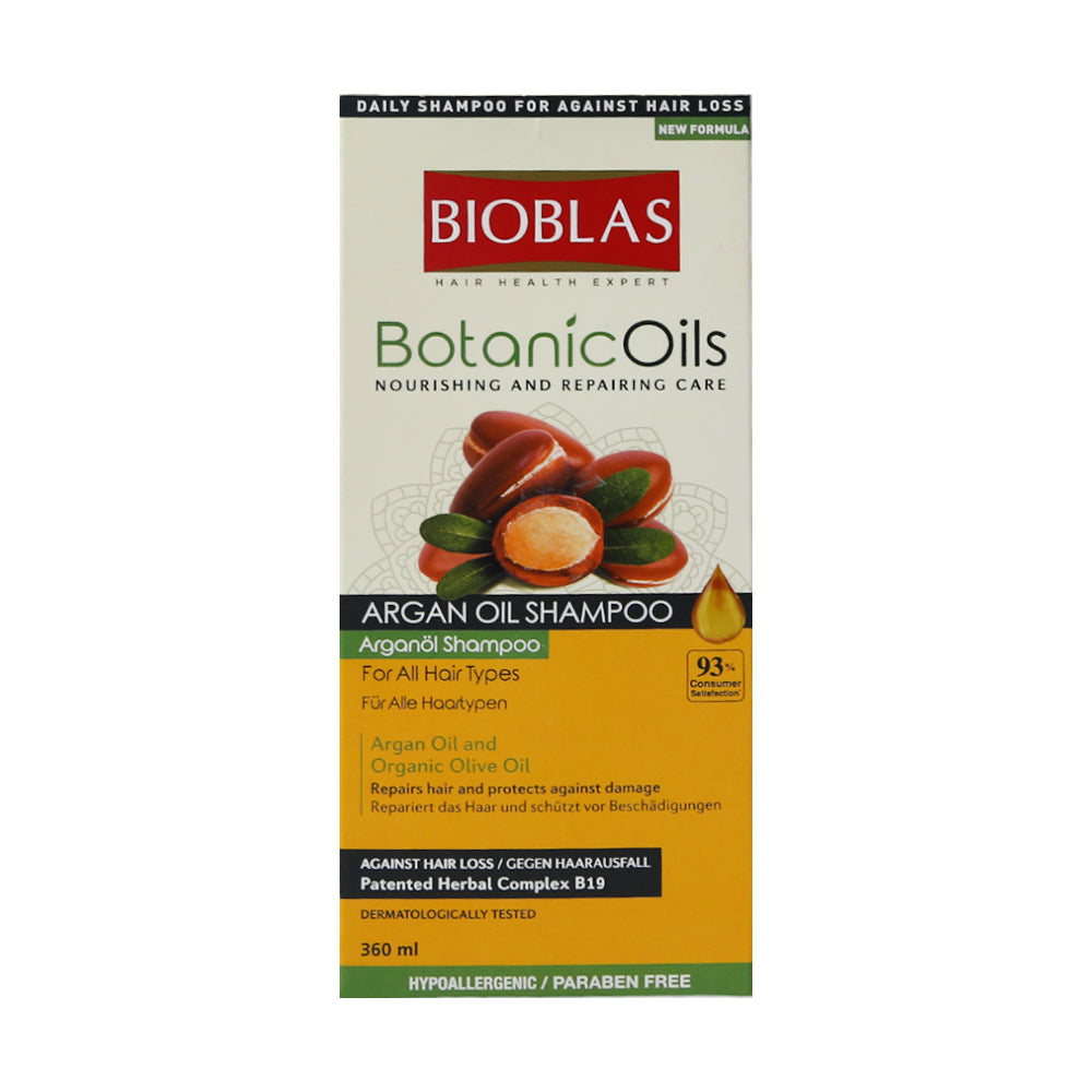 BIOBLAS BOTANIC OILS ARGAN OIL SHAMPOO 360ML – Al-Fatah