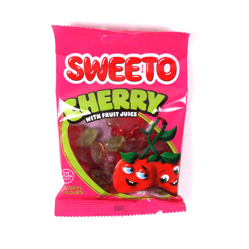 SWEETO JELLY CHERRY WITH FRUIT JUICE 80 GM – Al-Fatah