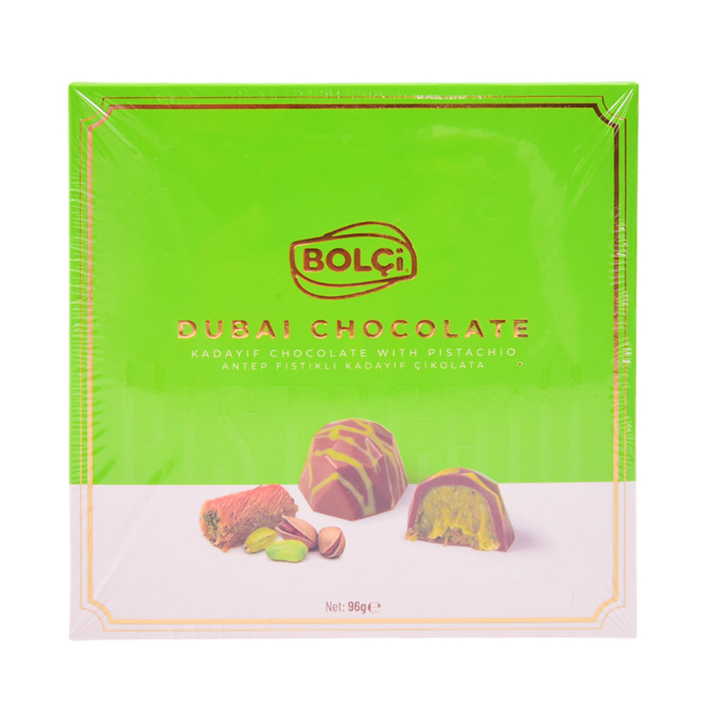 BOLCI DUBAI CHOCOLATE PISTACHIO 96 GM – Al-Fatah