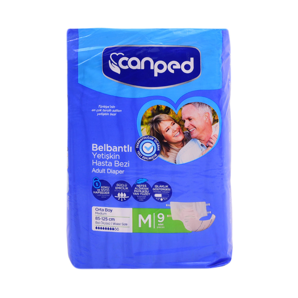 CANPED DIAPER ADULT MEDIUM 9PCS 85-125 CM – Al-Fatah