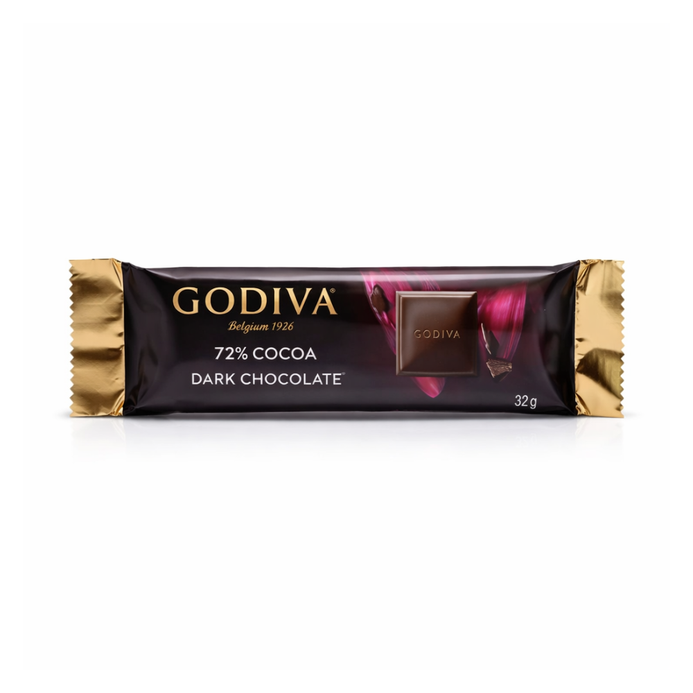 GODIVA CHOCOLATE DARK CHOCOLLATE 72% COCOA 32 GM – Al-Fatah