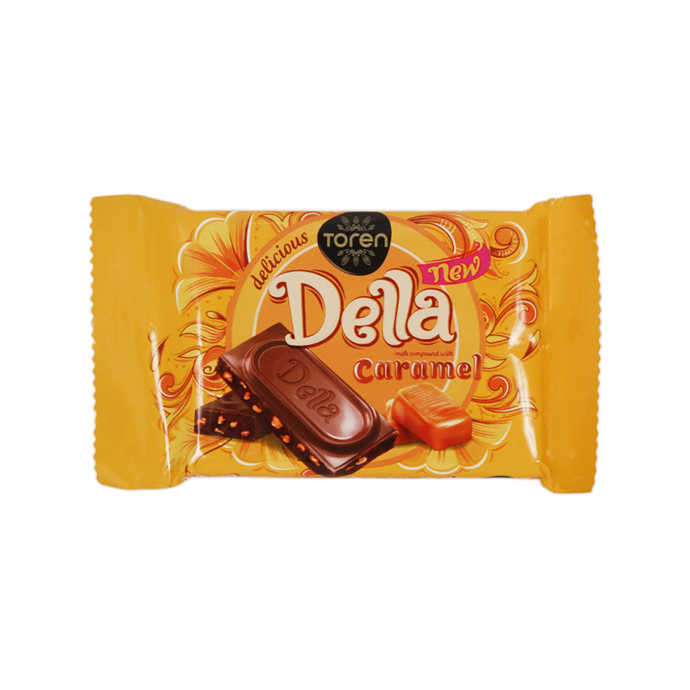 TOREN DELLA MILK COMPOUND CHOCOLATE WITH CARAMEL 52GM – Al-Fatah