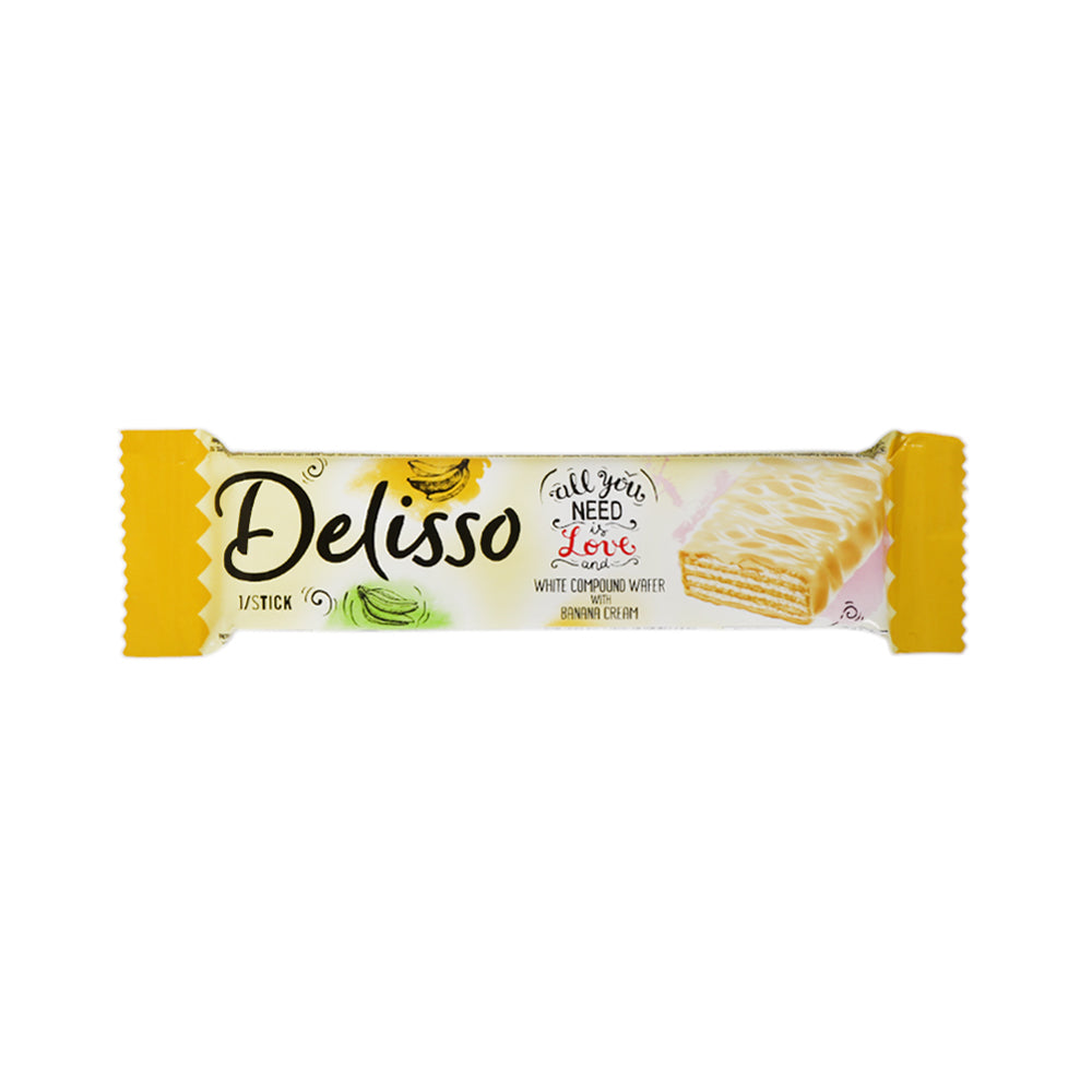 DELISSO CHOCOLATE WAFFER BANANA NEED IS LOVE 30 GM – Al-Fatah