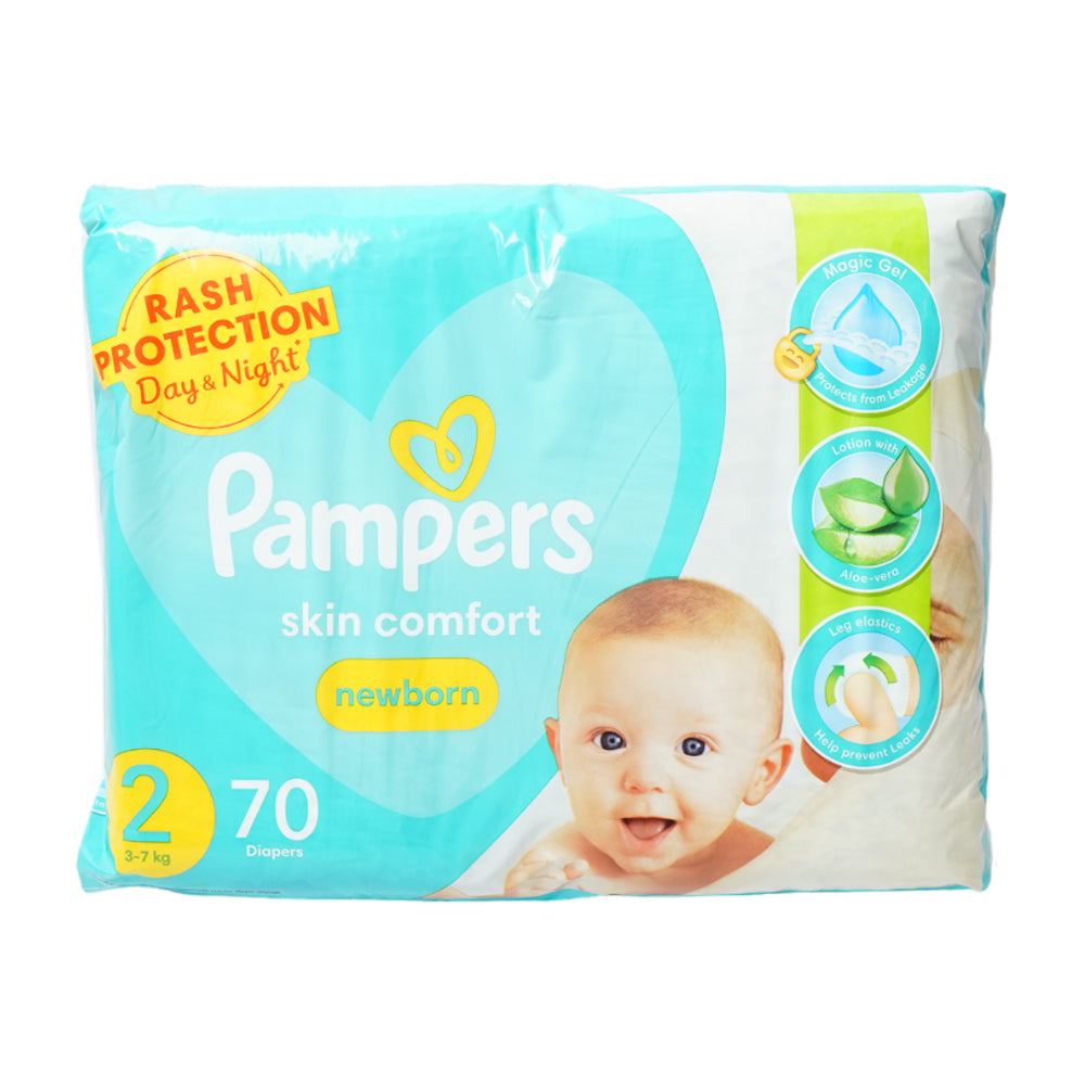 PAMPERS MEGA PACK MINI 2 70 PCS 3-7 KG – Al-Fatah