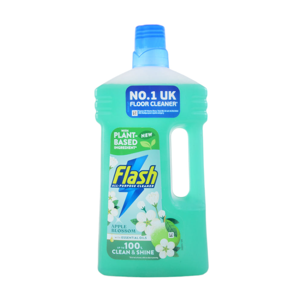 FLASH FLOOR CLEANER APPLE BLOSSOM CLEAN & SHINE 1 LTR – Al-Fatah