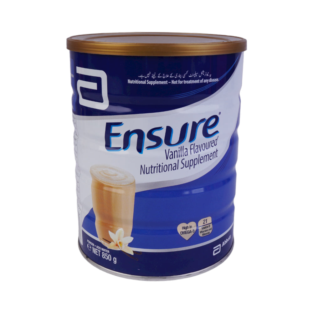 ENSURE NUTRI SUPPLEMENT POWDER VANILLA TIN 850 GM – Al-Fatah