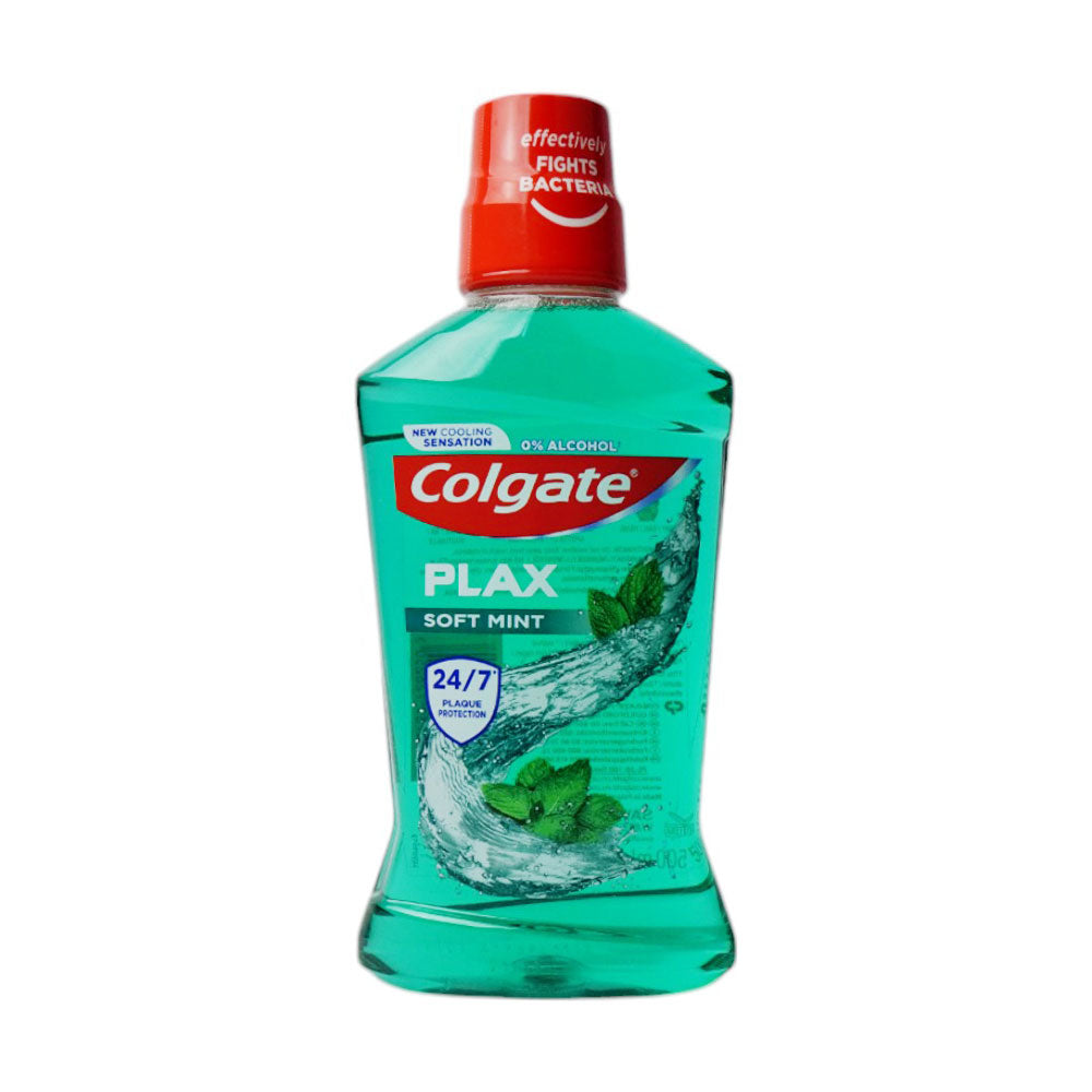 COLGATE MOUTH WASH PLAX SOFT MINT 500 ML – Al-Fatah