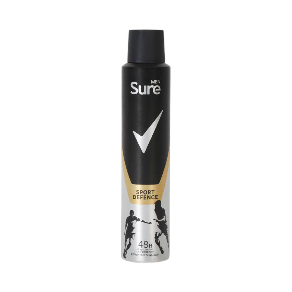 SURE MEN BODY SPRAY SPORT DEFENCE 48H 200 ML – Al-Fatah