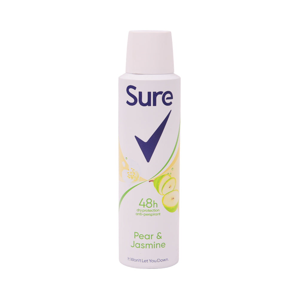 SURE DEODORANT PEAR & JASMINE 48H 150 ML – Al-Fatah