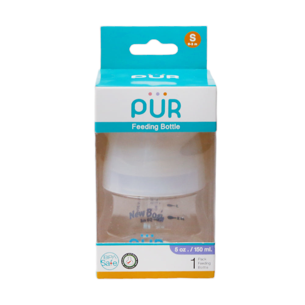 PUR NEW BORN FEEDING BOTTLE WIDE NECK 1503 150 ML – Al-Fatah