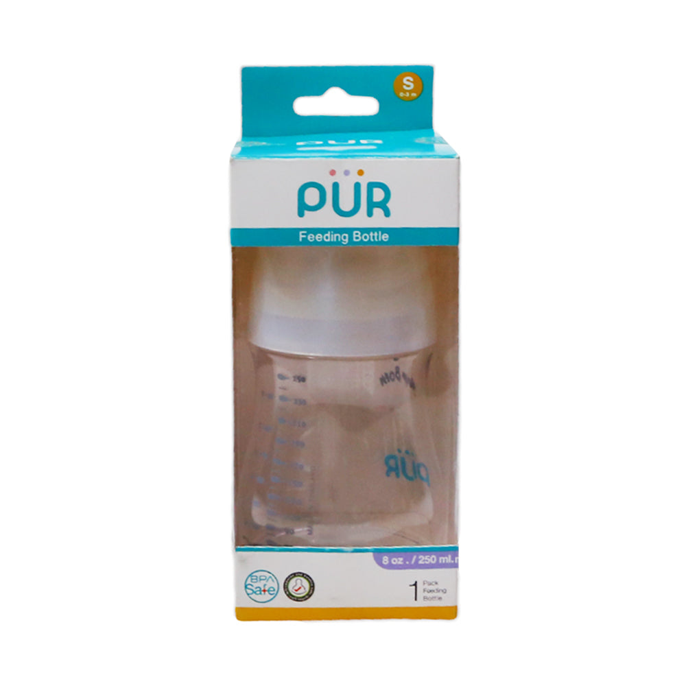 PUR NEW BORN FEEDING BOTTLE WIDE NECK 1504 250 ML – Al-Fatah