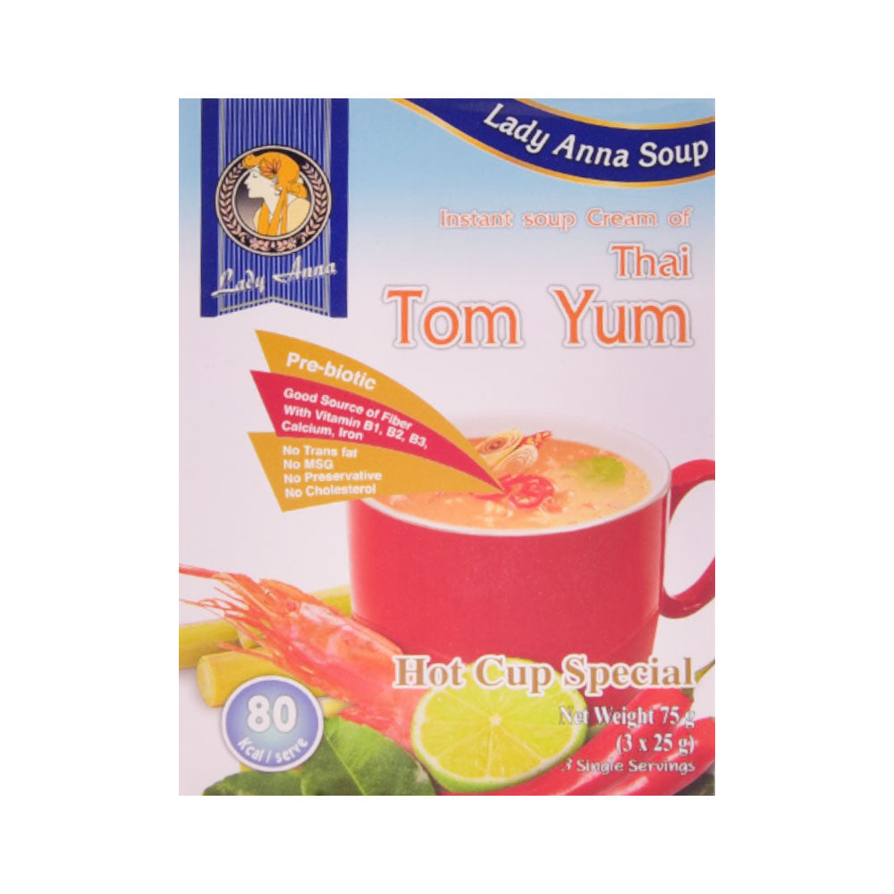 LADY ANNA INSTANT SOUP CREAM THAI TOM YUN 66G (3X22G) – Al-Fatah