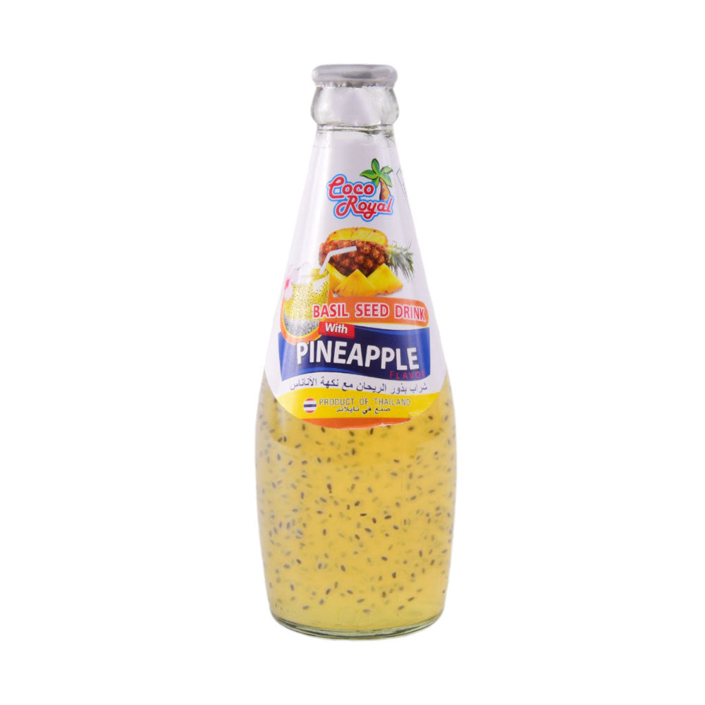 COCO ROYAL BASIL SEED DRINK WITH PINEAPPLE 290 ML – Al-Fatah