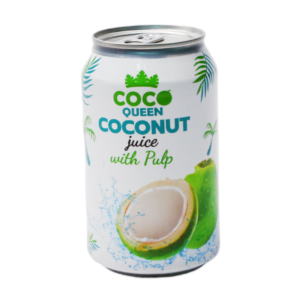 COCO QUEEN COCONUT JUICE WITH PULP TIN 310 ML – Al-Fatah