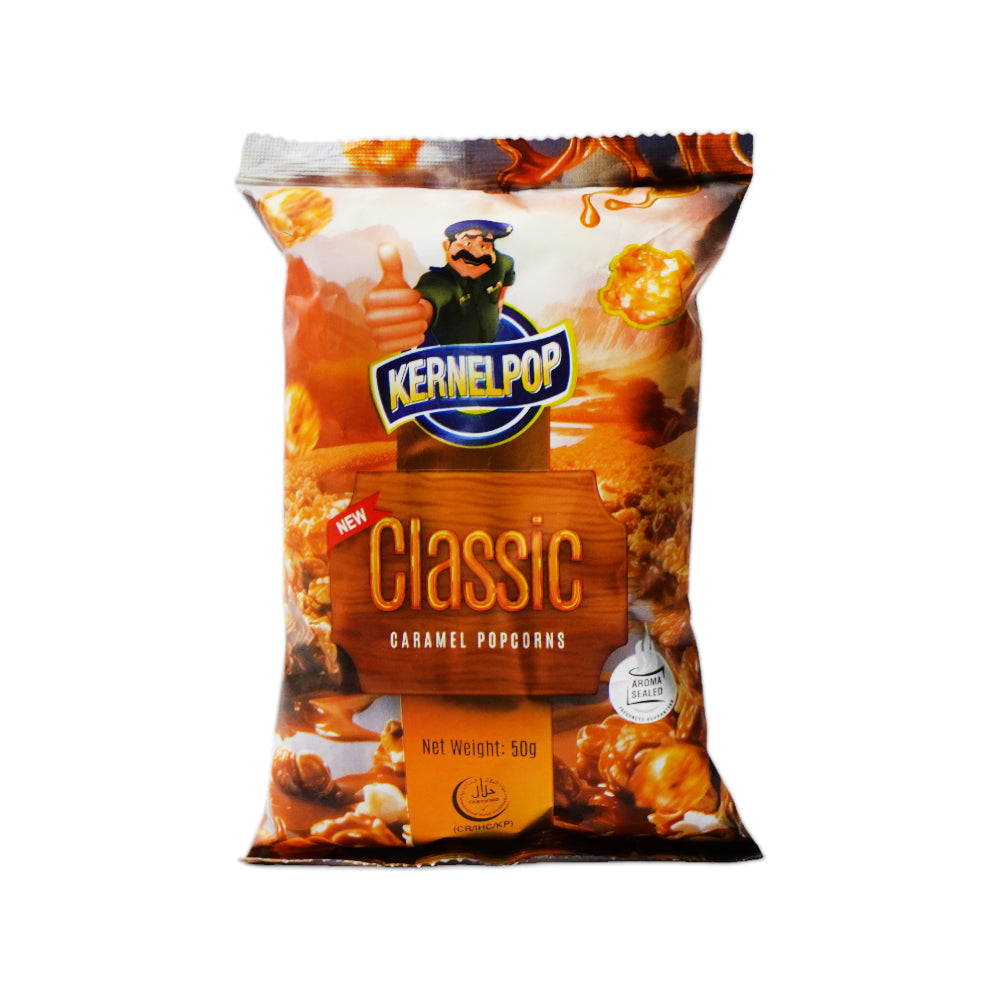 KERNEL POP SNACK PACK CARAMEL CLASSIC 50 GM – Al-Fatah