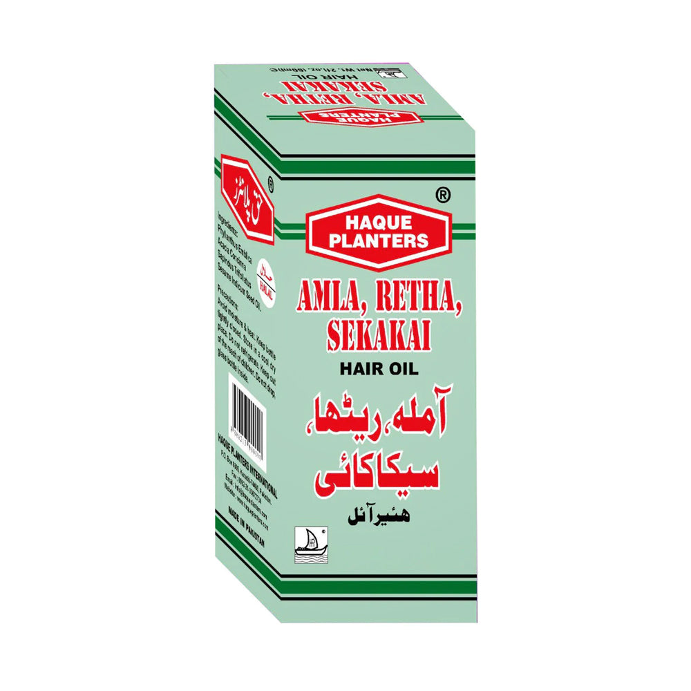 HAQUE PLANTERS AMLA RETHA AND SEKAKAI HAIR OIL 60 ML – Al-Fatah