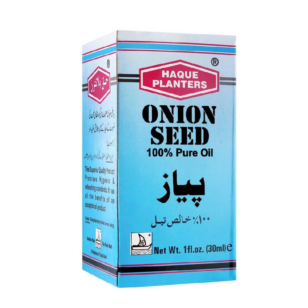 HAQUE PLANTERS PURE ONION SEED OIL 30 ML PC – Al-Fatah
