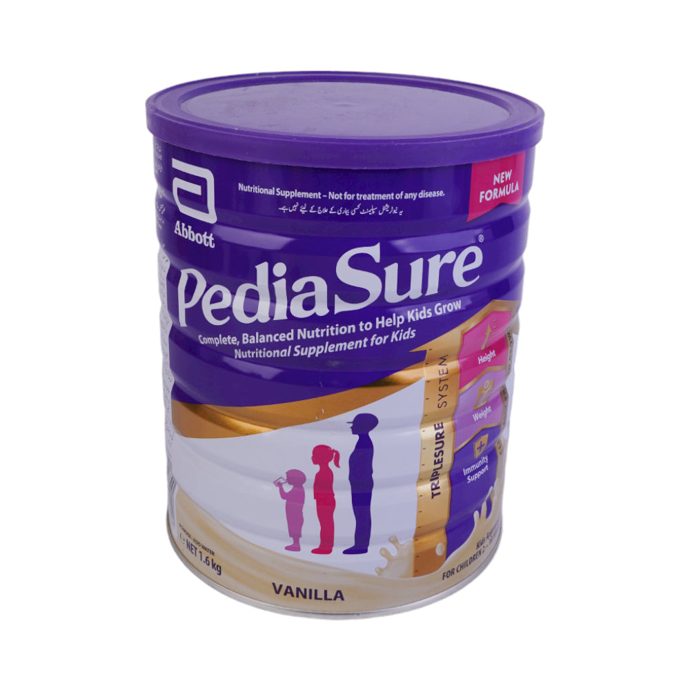 PEDIASURE NUTRI SUPPLEMENT POWDER FOR KIDS VANILLA TIN 1.6 K – Al-Fatah
