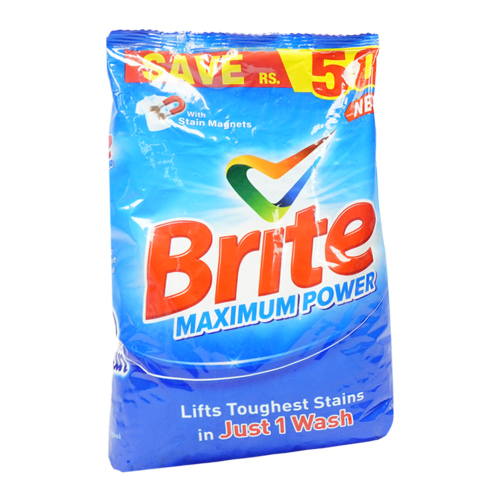BRITE WASHING POWDER MAXIMUM POWER 2 KG – Al-Fatah