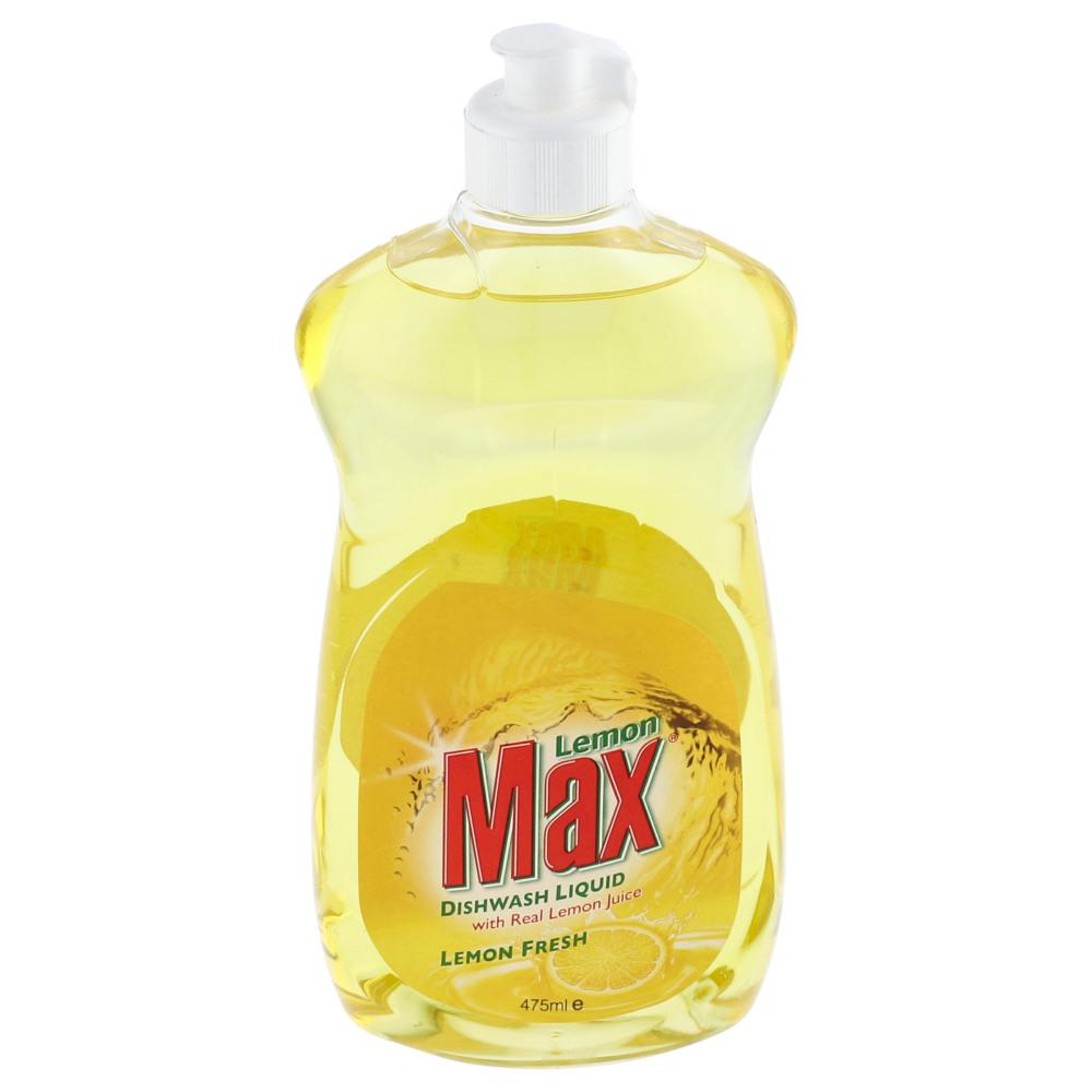 LEMON MAX DISHWASH LIQUID LEMON FRESH 475 ML – Al-Fatah
