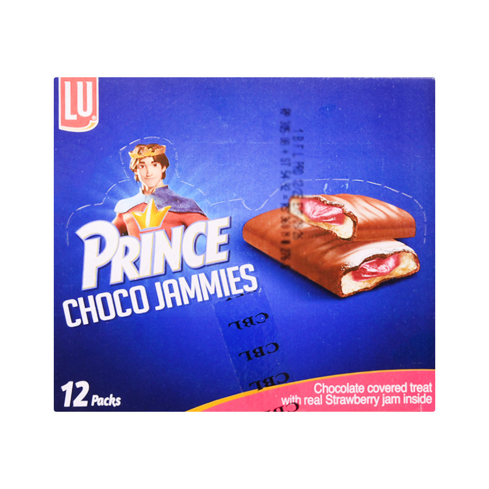 LU PRINCE CHOCO JAMMIES BISCUIT SNACK PACK 14.5GM 12PC BOX – Al-Fatah