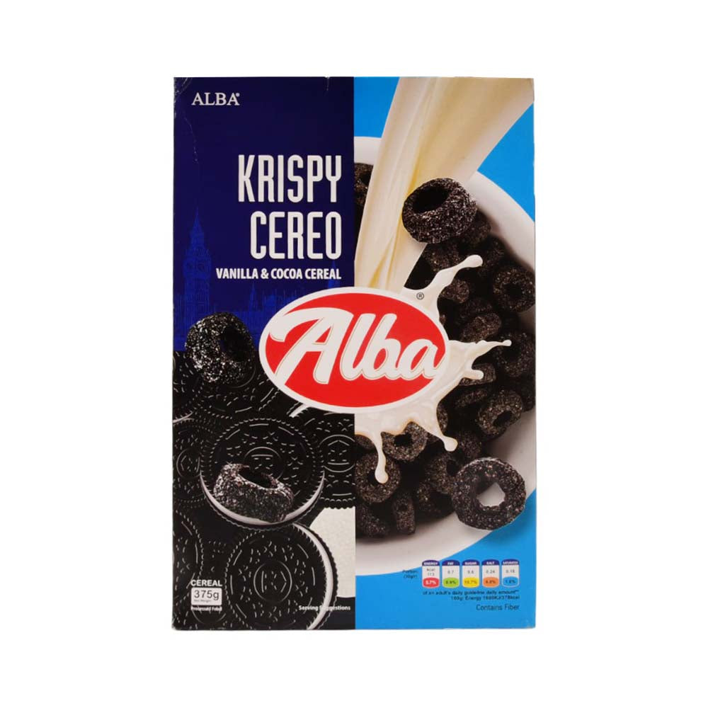 ALBA CEREAL KRISPY CEREO VANILLA & COCOA 375 GM – Al-Fatah