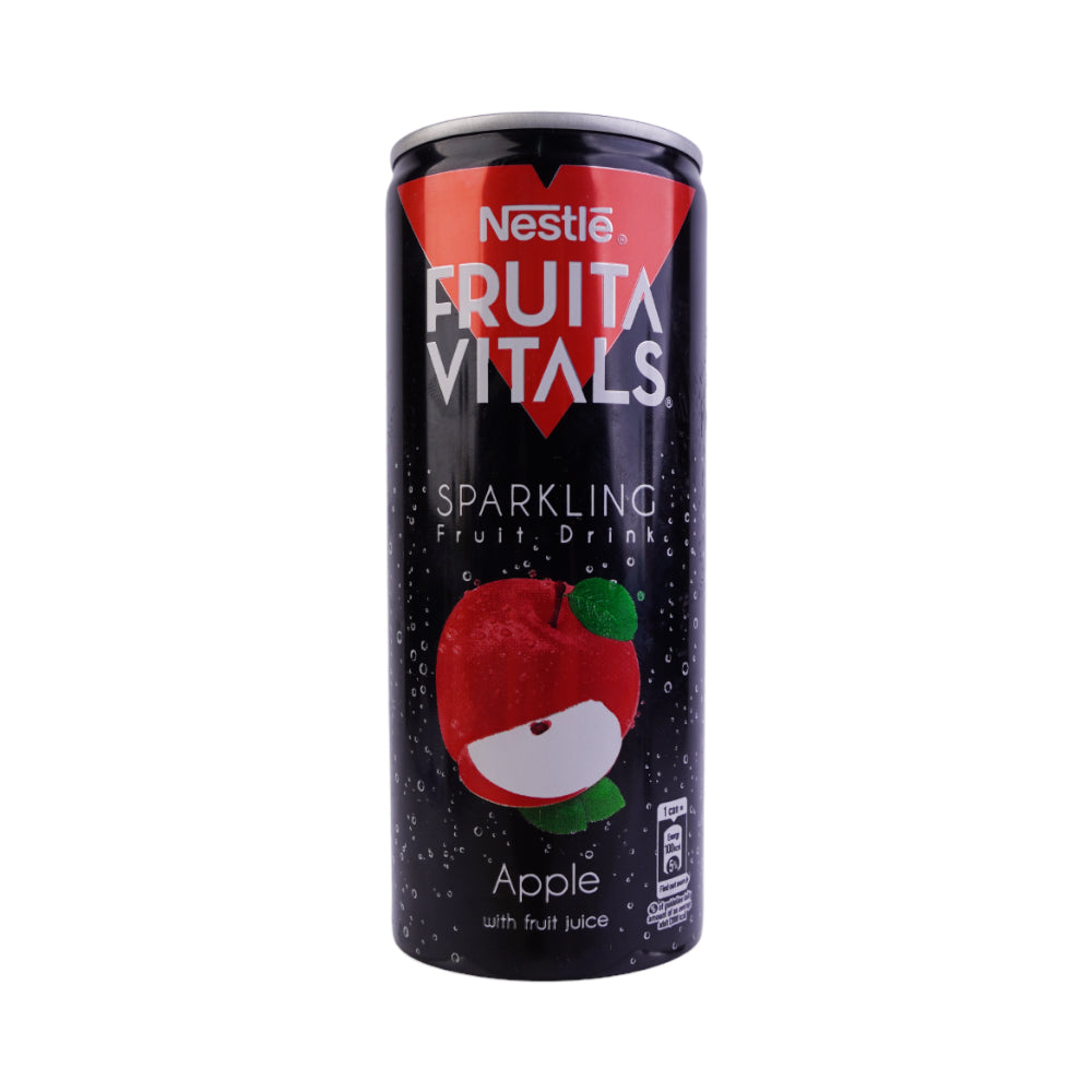 NESTLE FRUITA VITALS SPARKLING FRUIT DRINK APPLE CAN 250ML – Al-Fatah