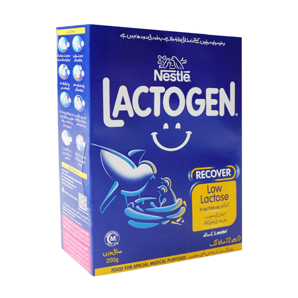 NESTLE LACTOGEN MILK POWDER RECOVER LOW LACTOSE 200 GM – Al-Fatah