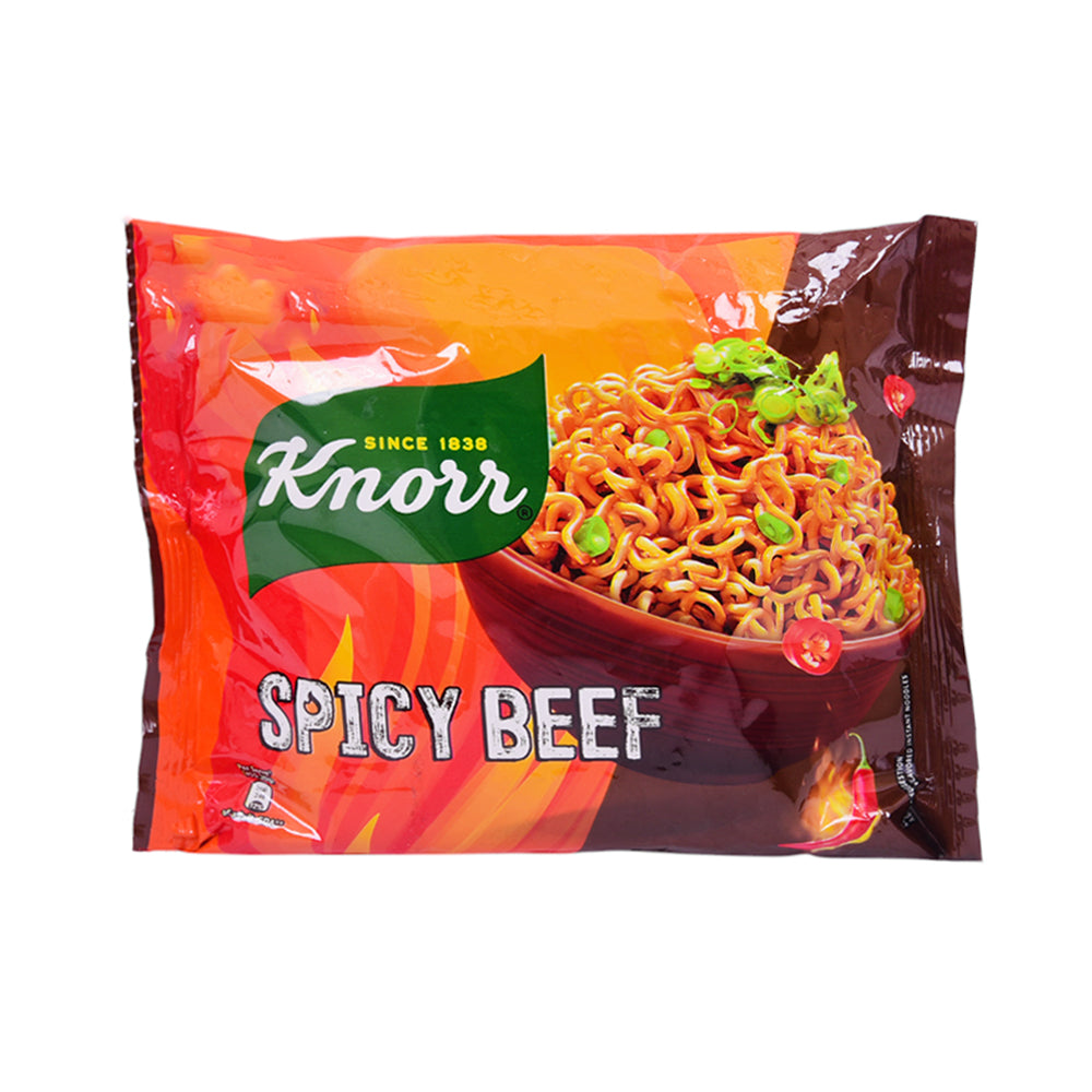 KNORR NOODLES SPICY BEEF 110.5 GM – Al-Fatah