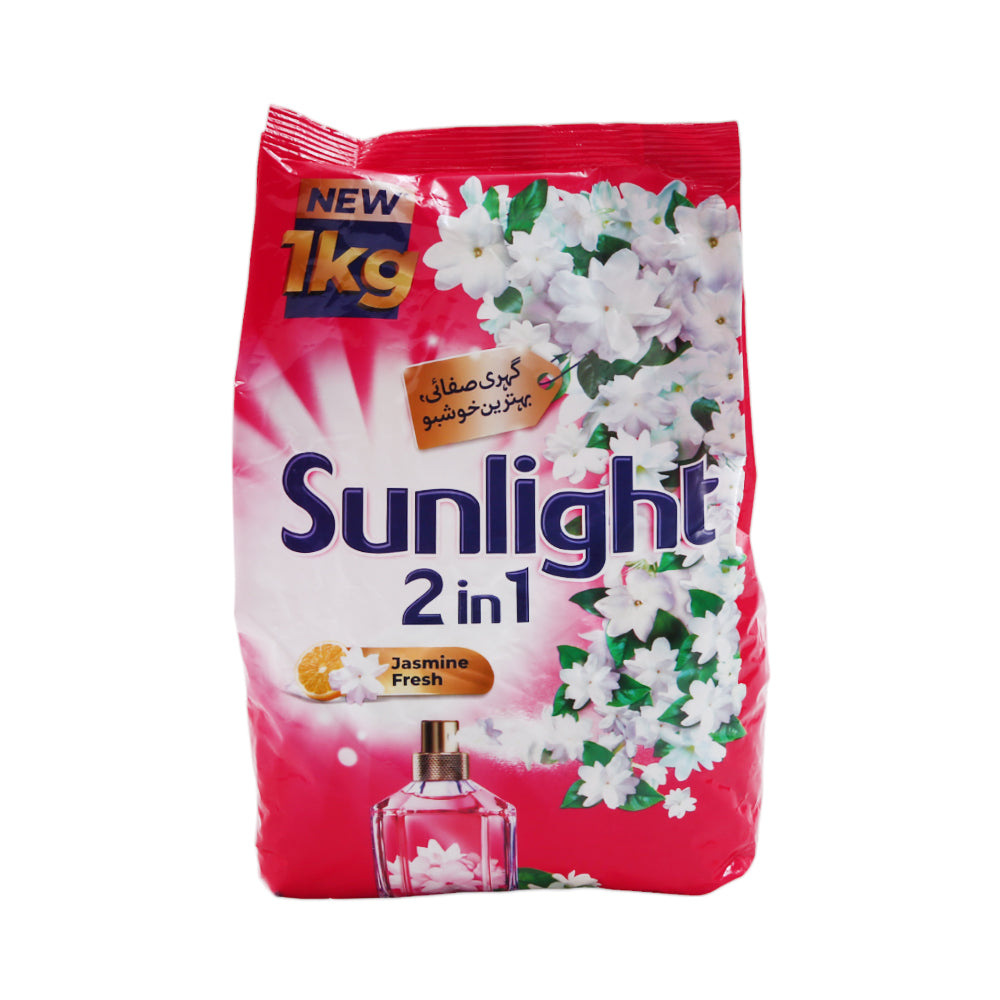 SUNLIGHT WASHING POWDER 2IN1 JASMINE FRESH 1KG – Al-Fatah