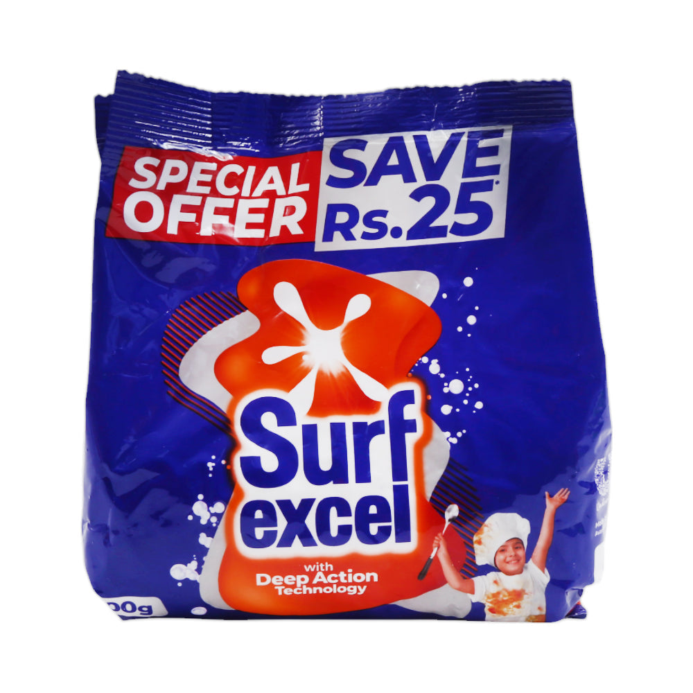 SURF EXCEL WASHING POWDER DTS SAVE RS.25 500 GM – Al-Fatah