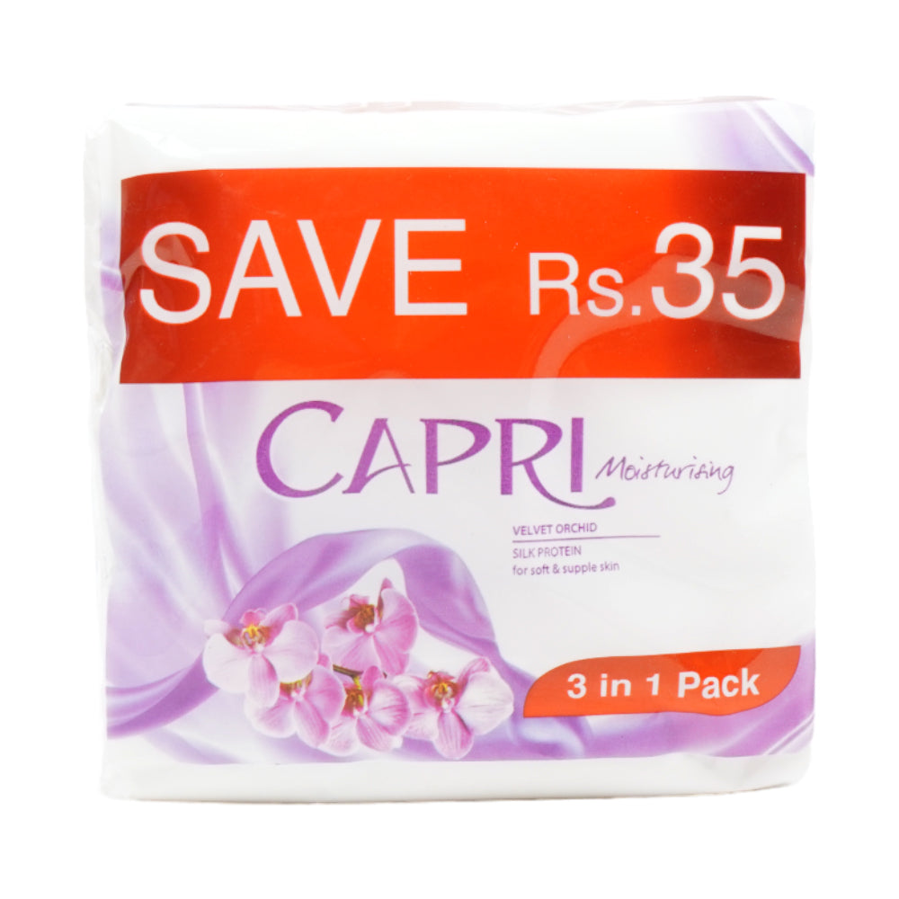 CAPRI MOISTURING VELVET ORCHID SOAP 3IN1 – Al-Fatah