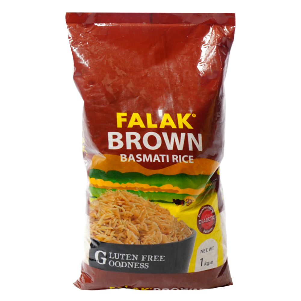 FALAK BROWN BASMATI RICE 1 KG – Al-Fatah