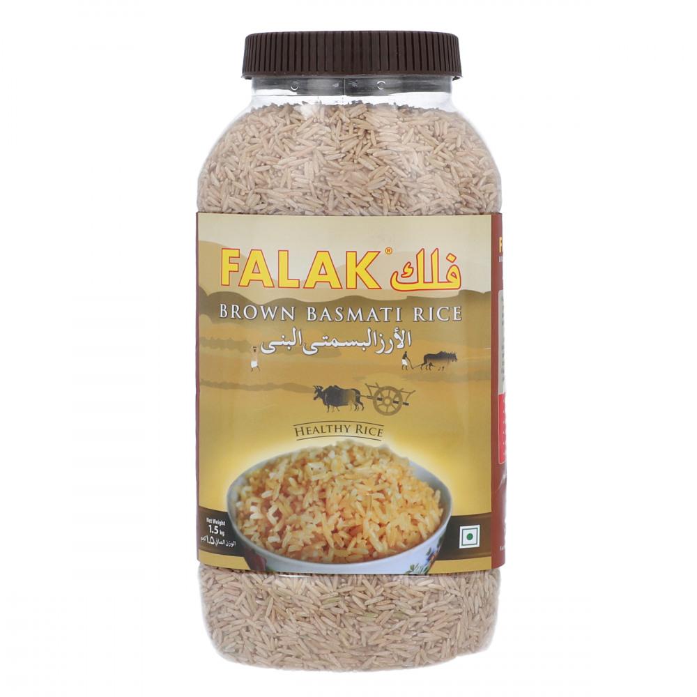 FALAK BROWN BASMATI RICE 1.5KG PCS – Al-Fatah